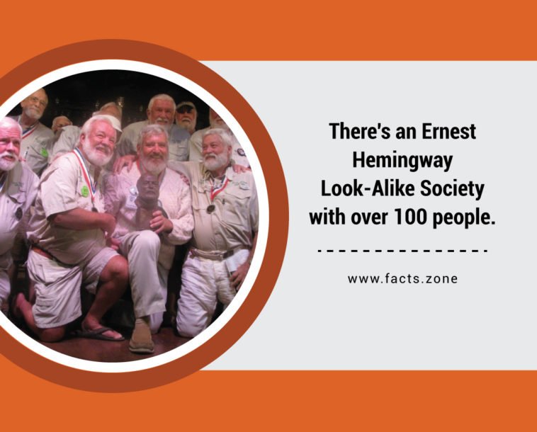 There's an Ernest Hemingway Look-Alike Society... • Facts Zone